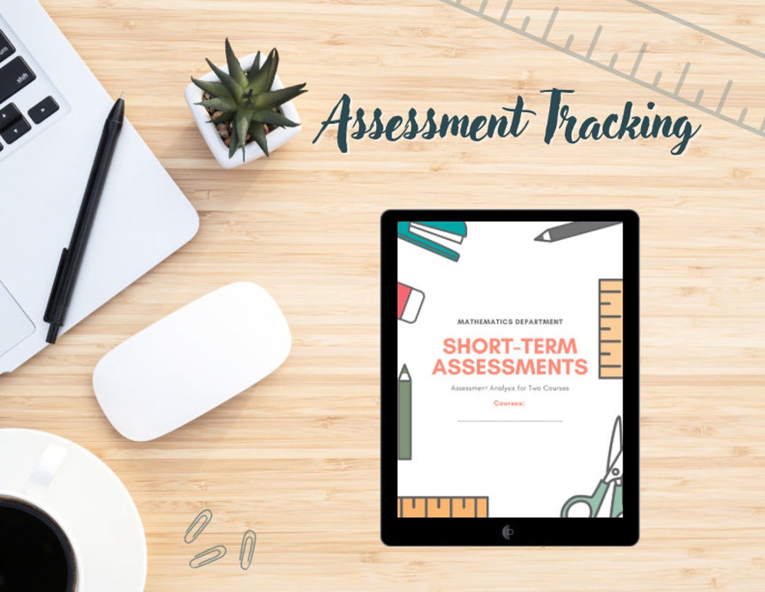 2-subject Short-term Assessment Template, Teacher, Printable ...