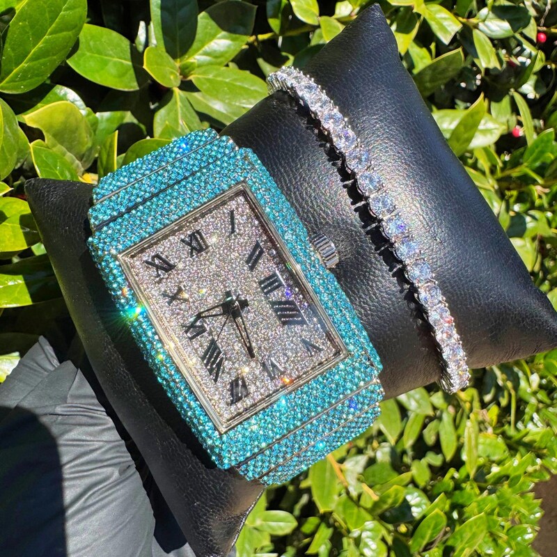 Lab Diamond Watch - Etsy