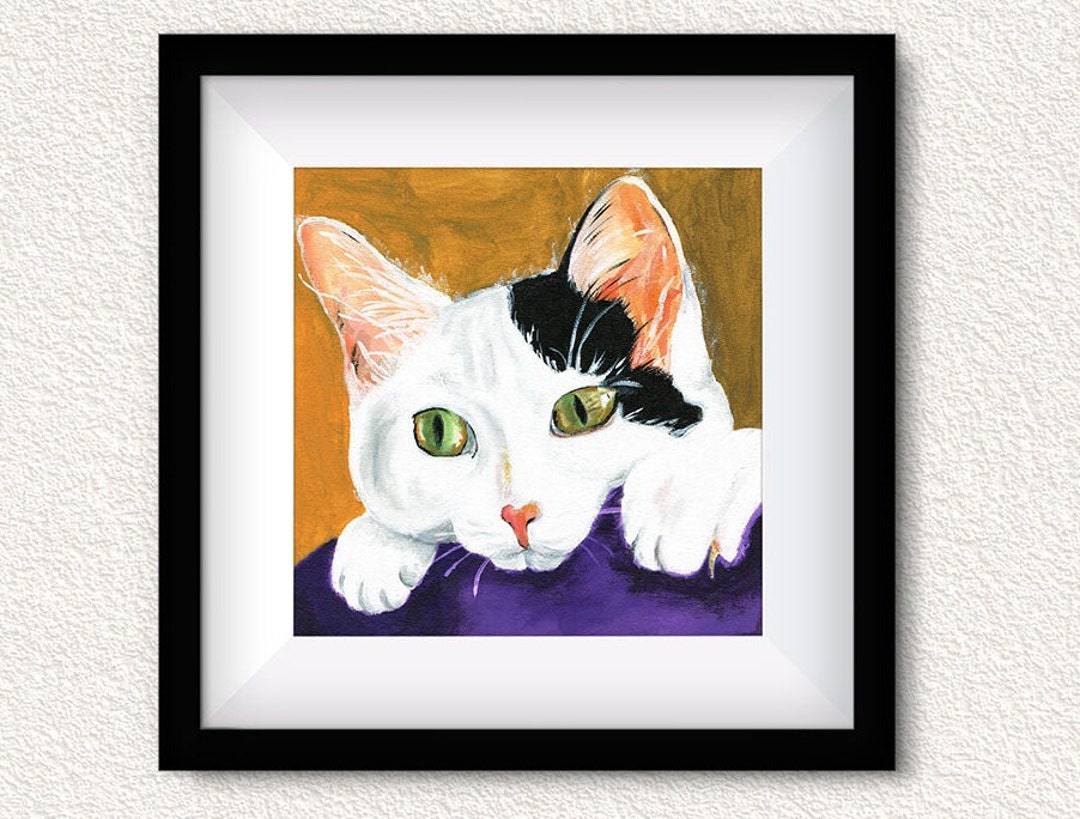 Daisy the Cat Digital Download Printable Wall Art Home Decor Square ...
