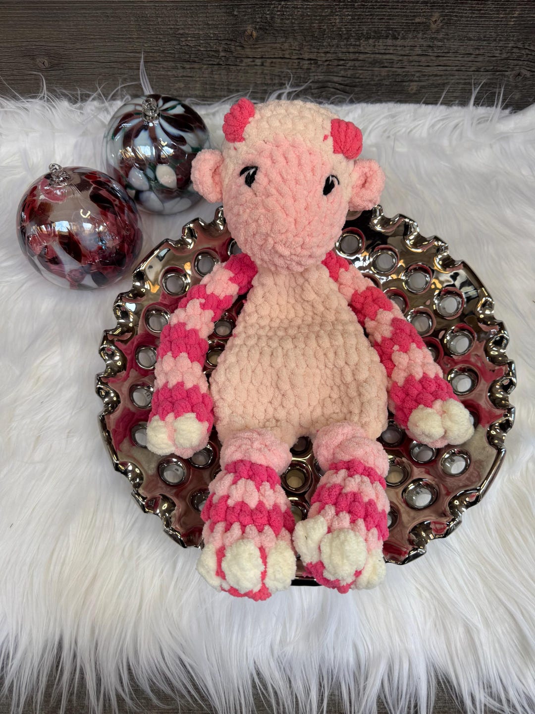 Crochet Monster Lovey: Handmade Plush Snuggler - Etsy