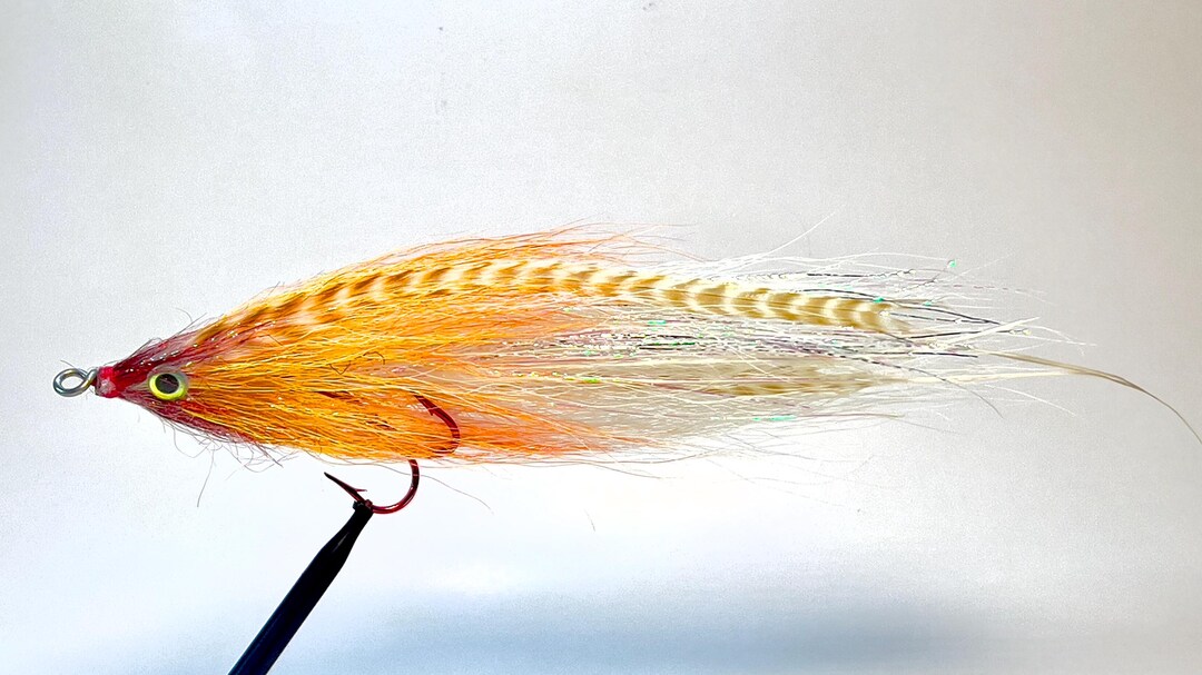 Bucktail Pike Fly, Steel Shank, Treble Hook - Etsy