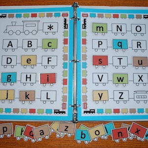 Train Alphabet Printable Game - Etsy