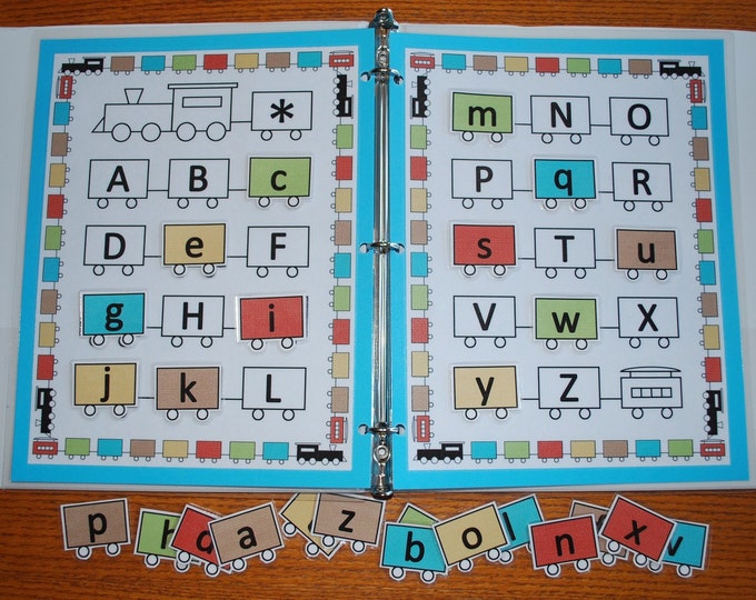 Train Alphabet Printable Game - Etsy