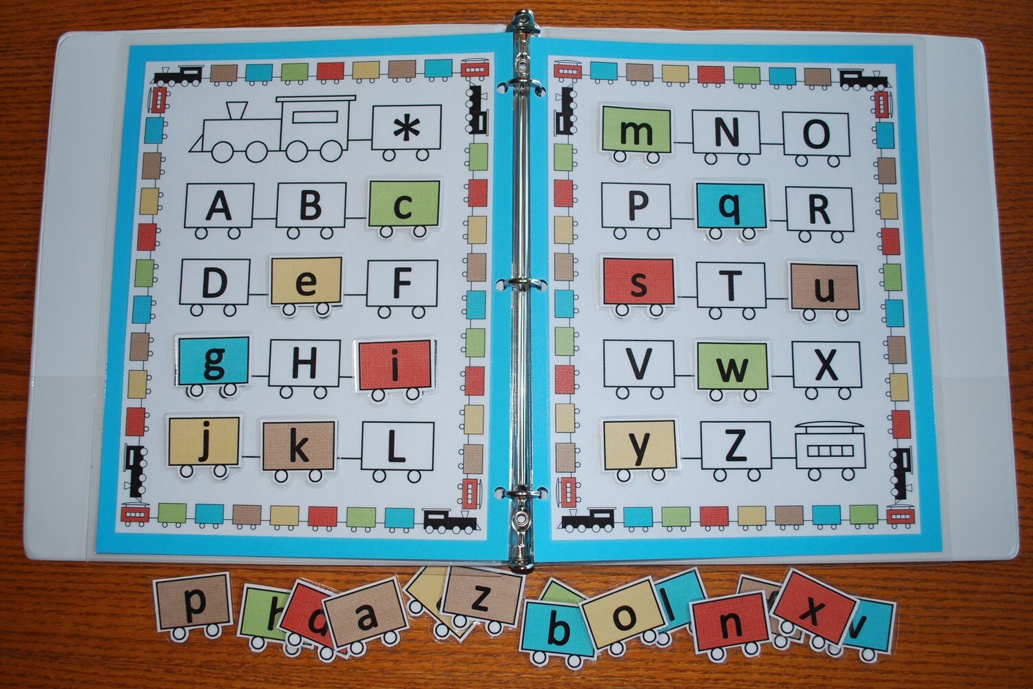 Train Alphabet Printable Game - Etsy
