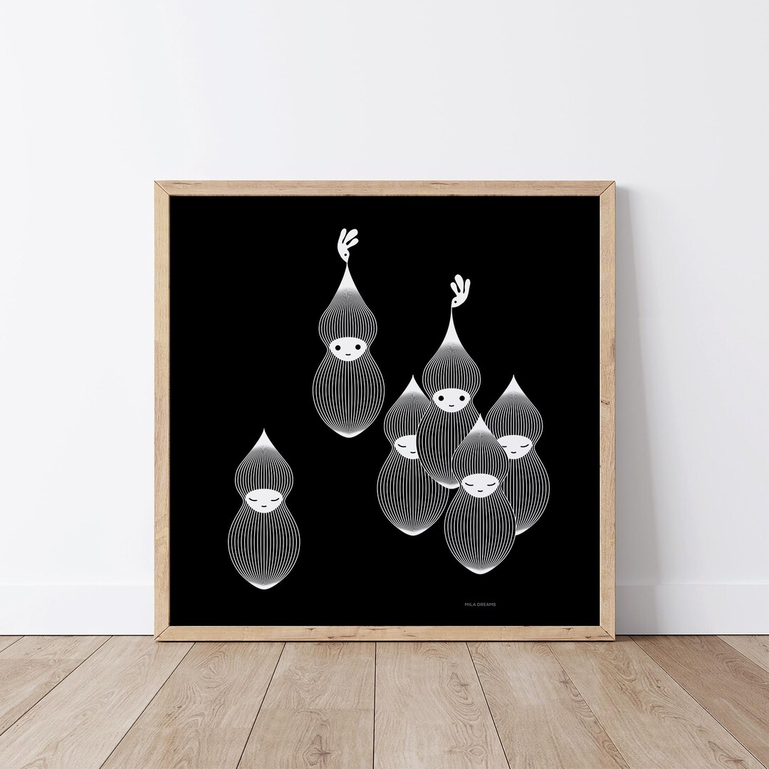 Cocoon II Art Print, Meditation Wall Art - Abstract and Calming ...
