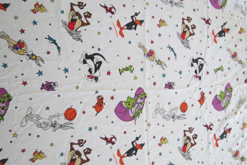 1990s Space Jam Warner Brothers Single or Twin Flat Sheet - Etsy