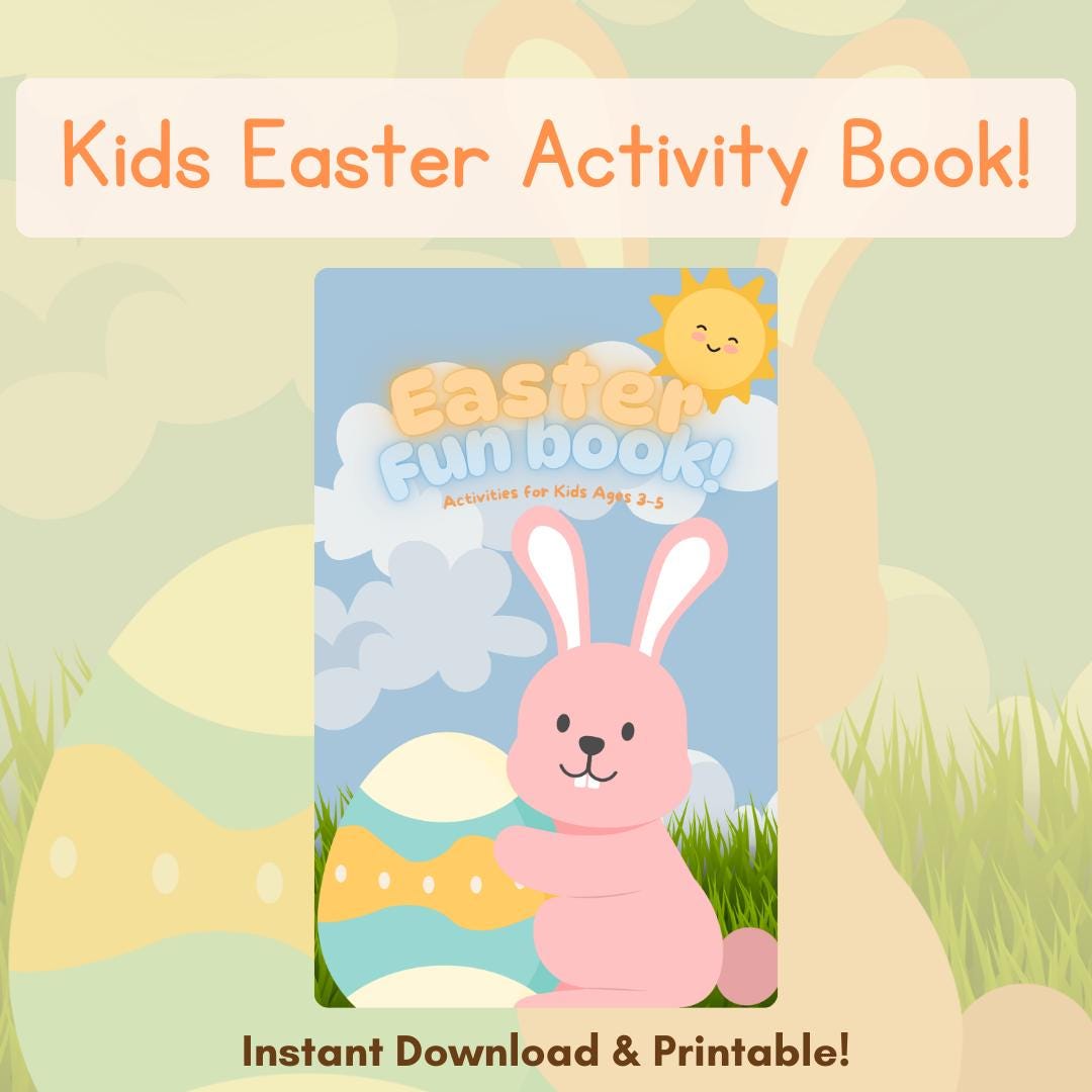 Easter Activity Book for Kids | 25% off Today! | Fun Printable Easter ...