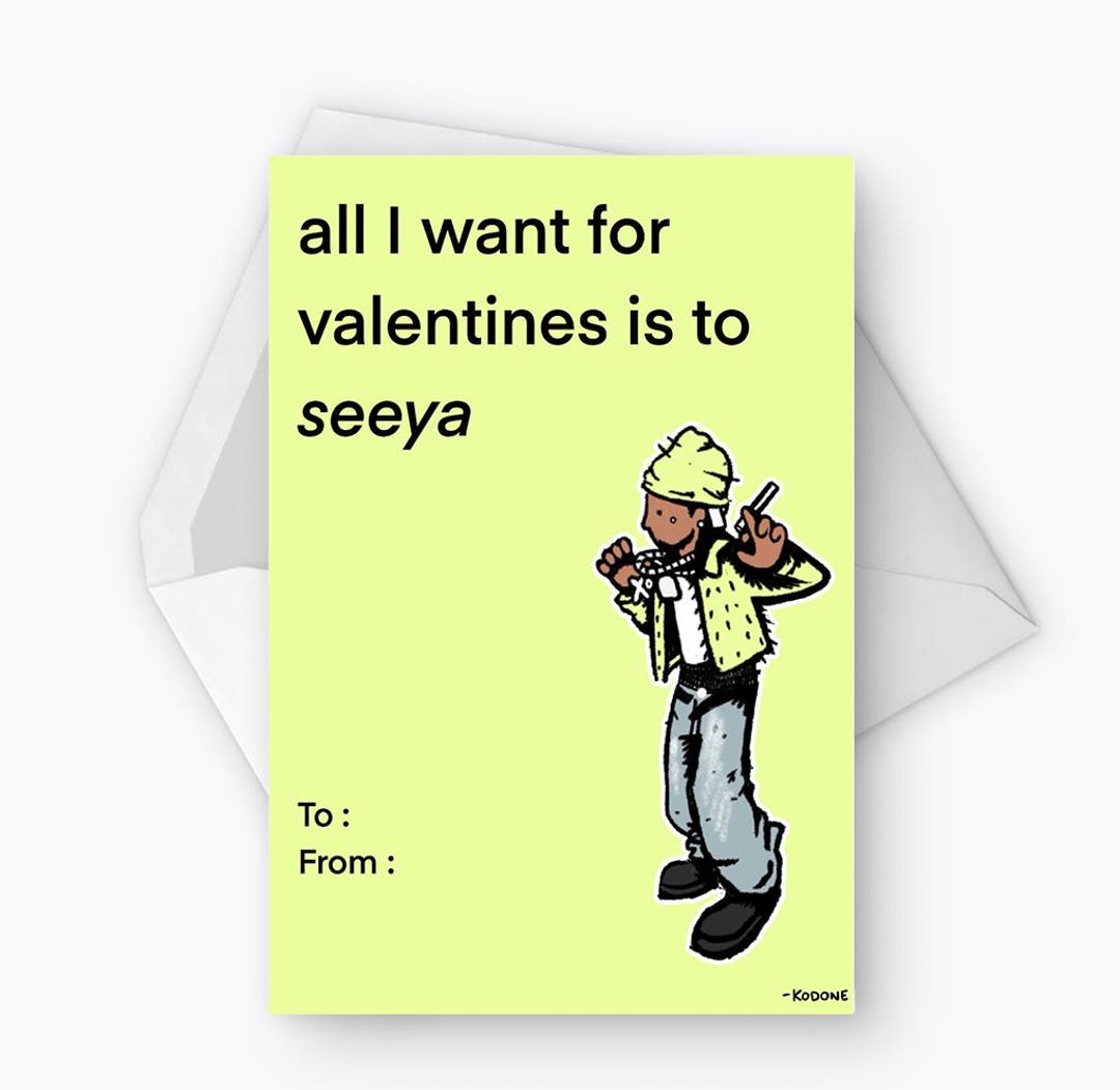 Playboi Carti Valentines Day Cards - Etsy