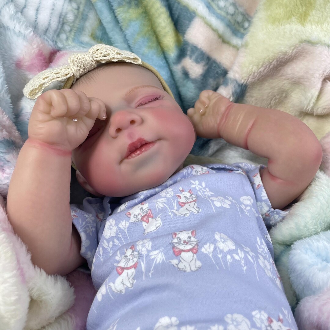 19 Inch Reborn Sleeping Baby Doll, Boy, Soft Silicone Vinyl Baby ...
