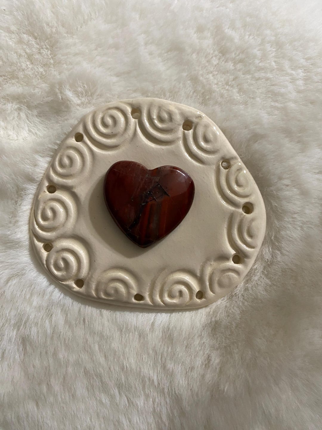 Beautiuful Jasper Pine Needle Base 3'' X 2 3/4'' #81 - Etsy