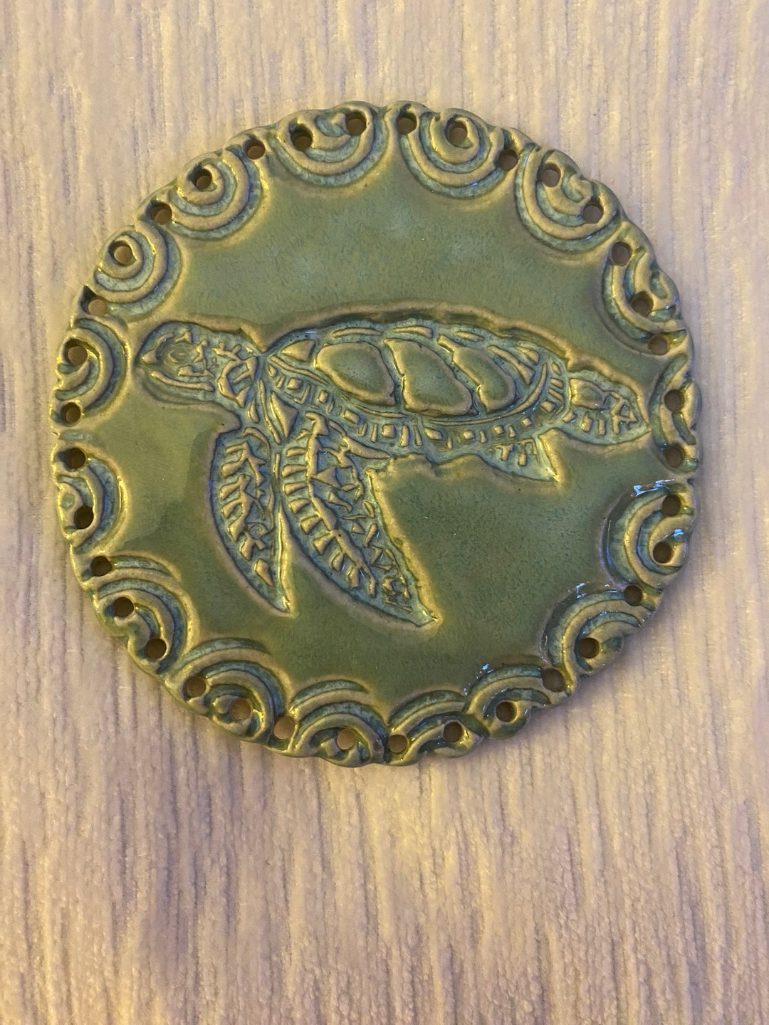 New New Stonewaresea Turtle Pine Needle Base 3.5'' 6 - Etsy