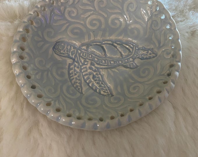 Cutest Little Mandala Turtle Pine Needle Bowl 4'' #306 - Etsy