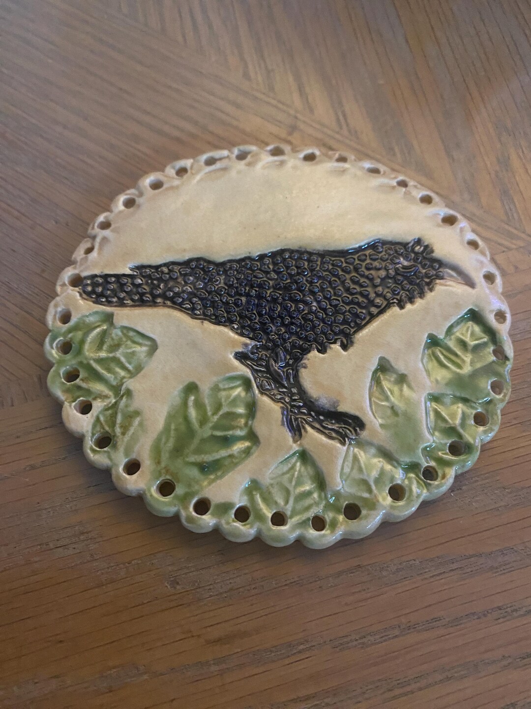 Stunning Crow Pine Needle Base 3 3/4' X 3.5'' #704 - Etsy