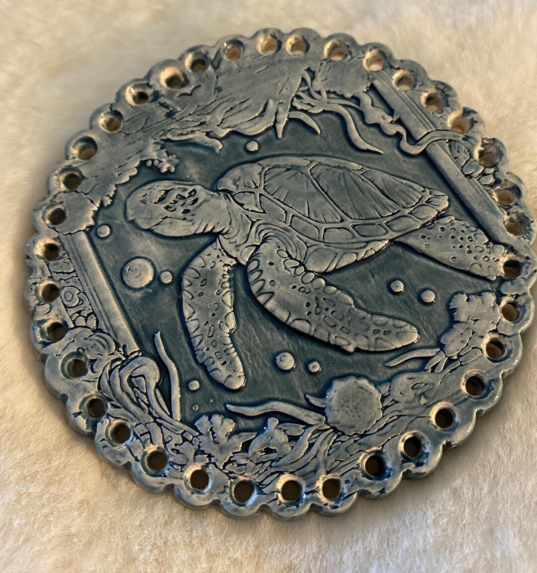 Sea Turtle Pine Needle Base 3.5'' #57 - Etsy