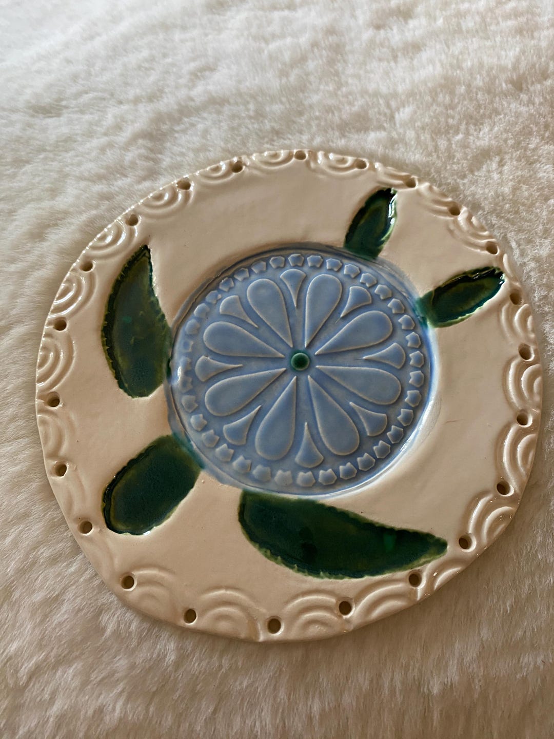 Cutest Little Sea Turtle Pine Needle Base 5 1/4 X 5'' - Etsy