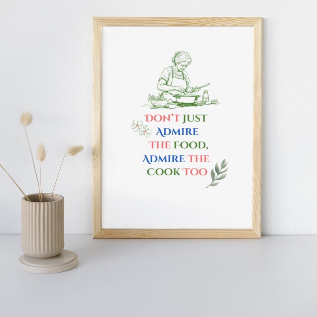 Don’t Just Admire the Food, Admire the Cook Too | Colorful Typography ...