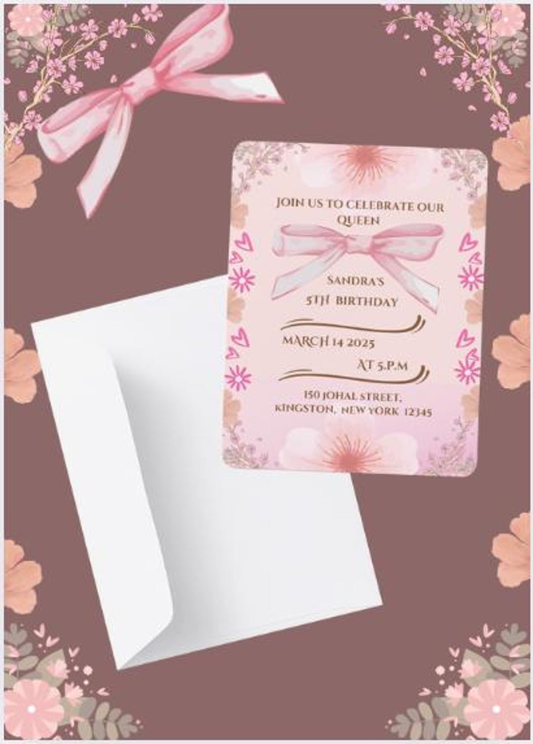 Editable Birthday Invitation Card, Printable Template - Etsy
