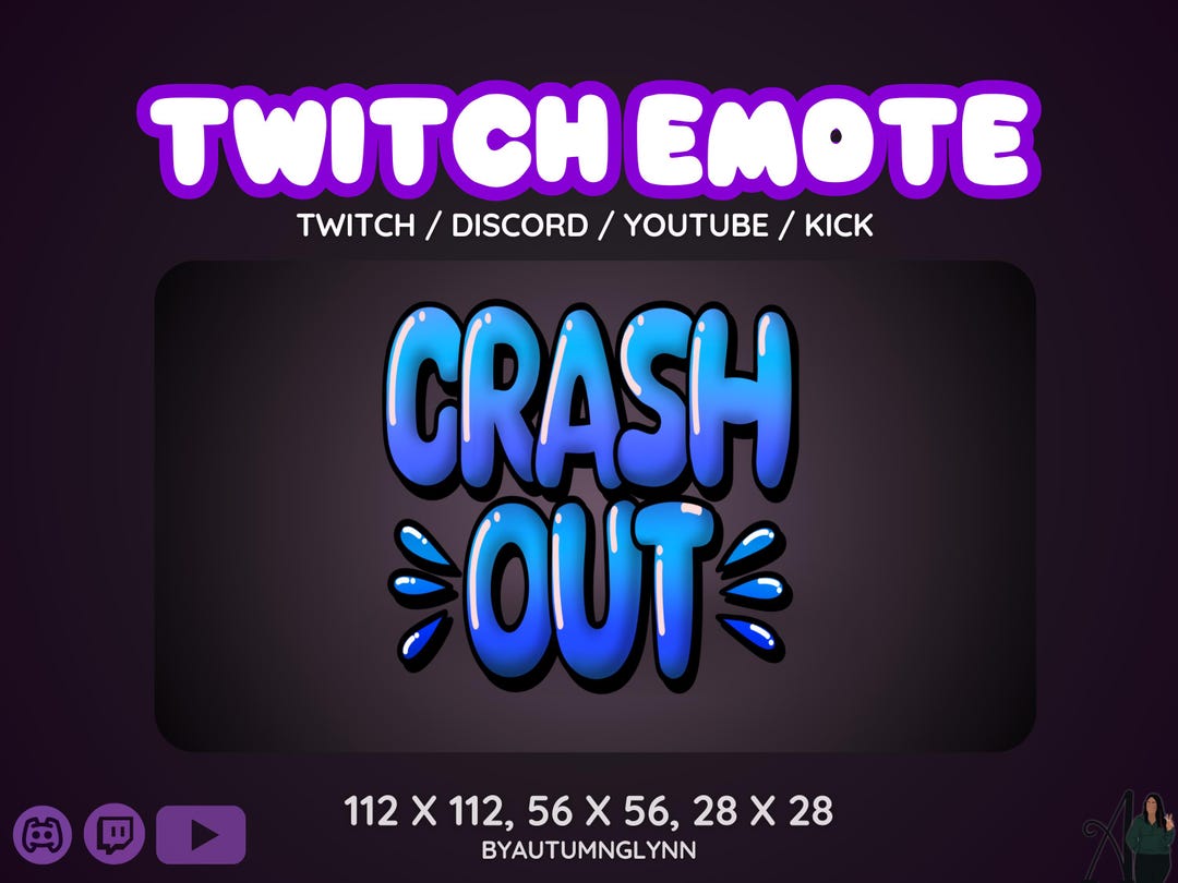 Funny Crash Out Twitch Emote: Instant Download - Etsy