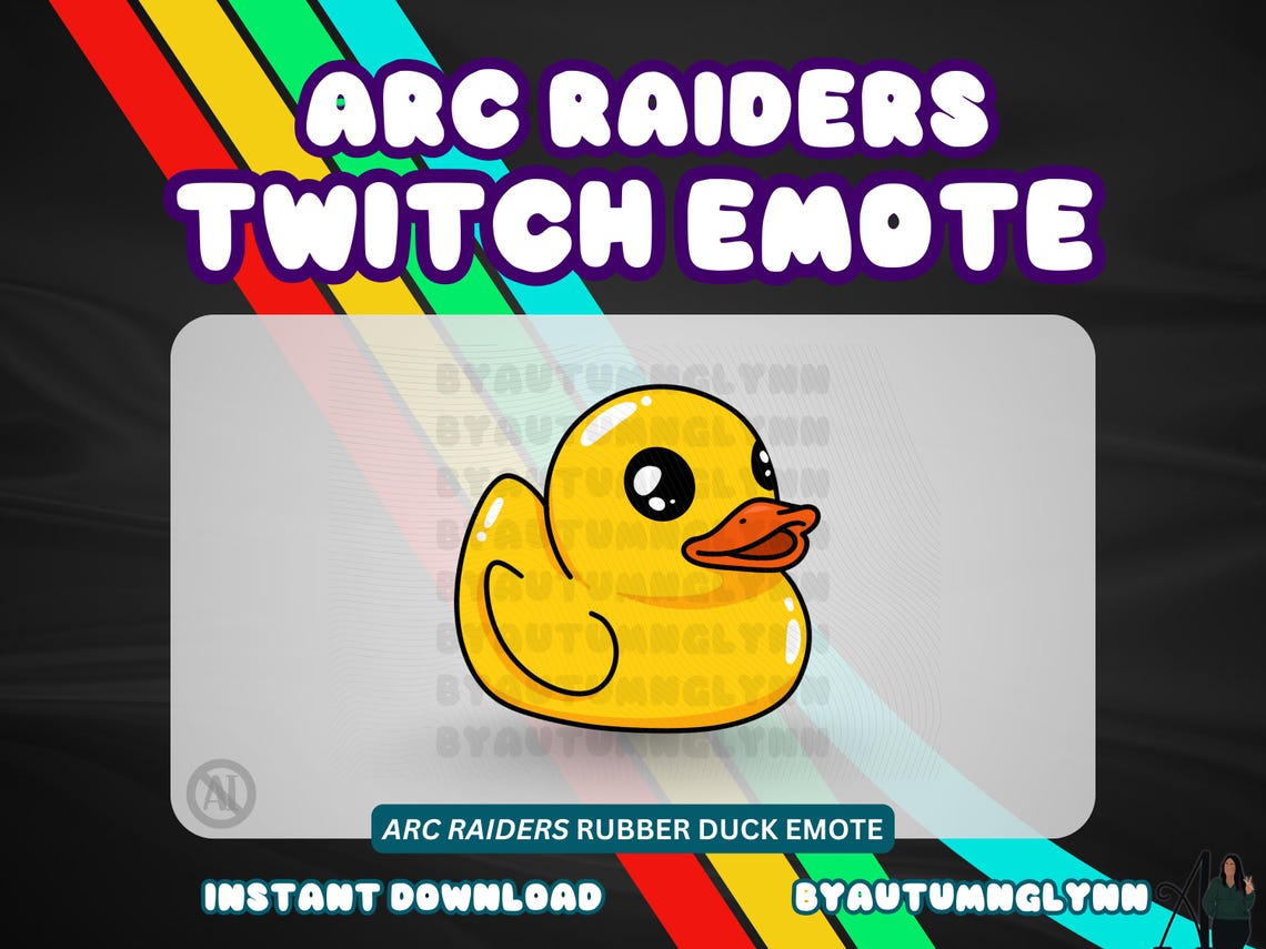 Arc Raiders Rubber Duck Emote for Twitch | Arc Raiders Bird City Duck ...