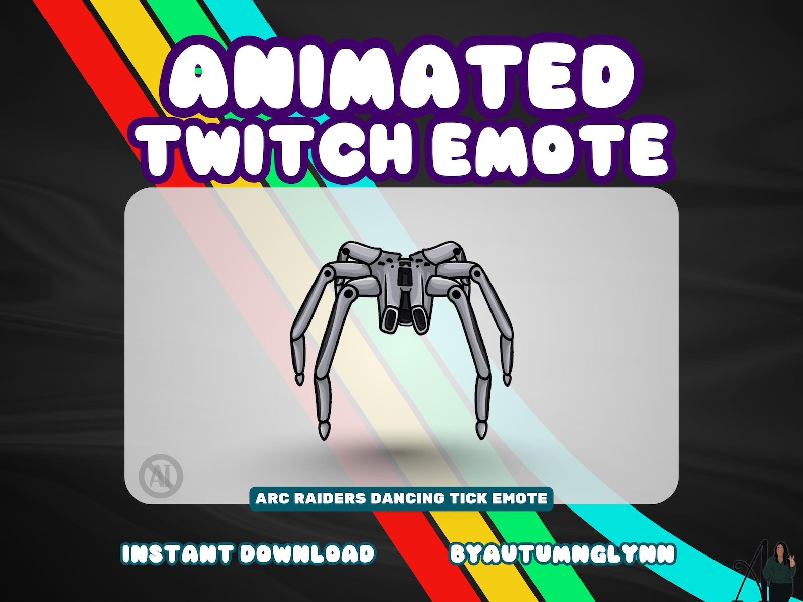 Animated Arc Raiders Emote for Twitch | Dancing Tick Emote for ...