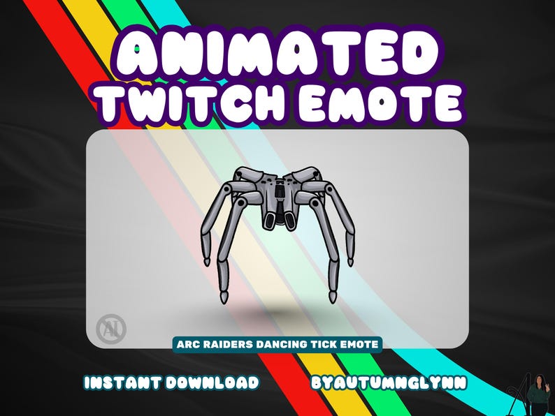 Animated Arc Raiders Emote for Twitch | Dancing Tick Emote for ...