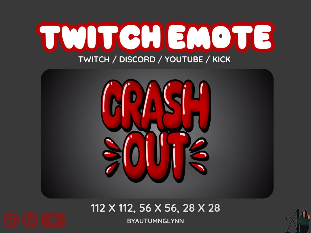 Funny Crash Out Twitch Emote: Instant Download - Etsy