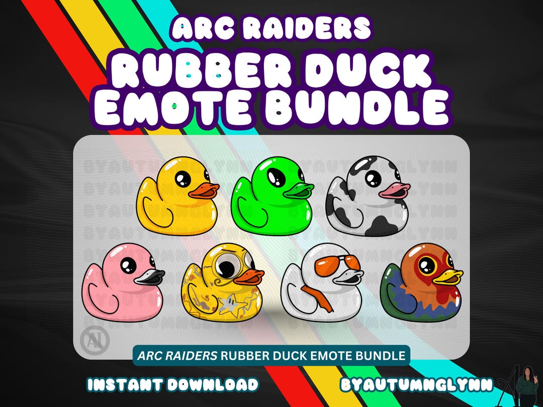 Arc Raiders Rubber Duck Emote for Twitch | Arc Raiders Bird City Duck ...