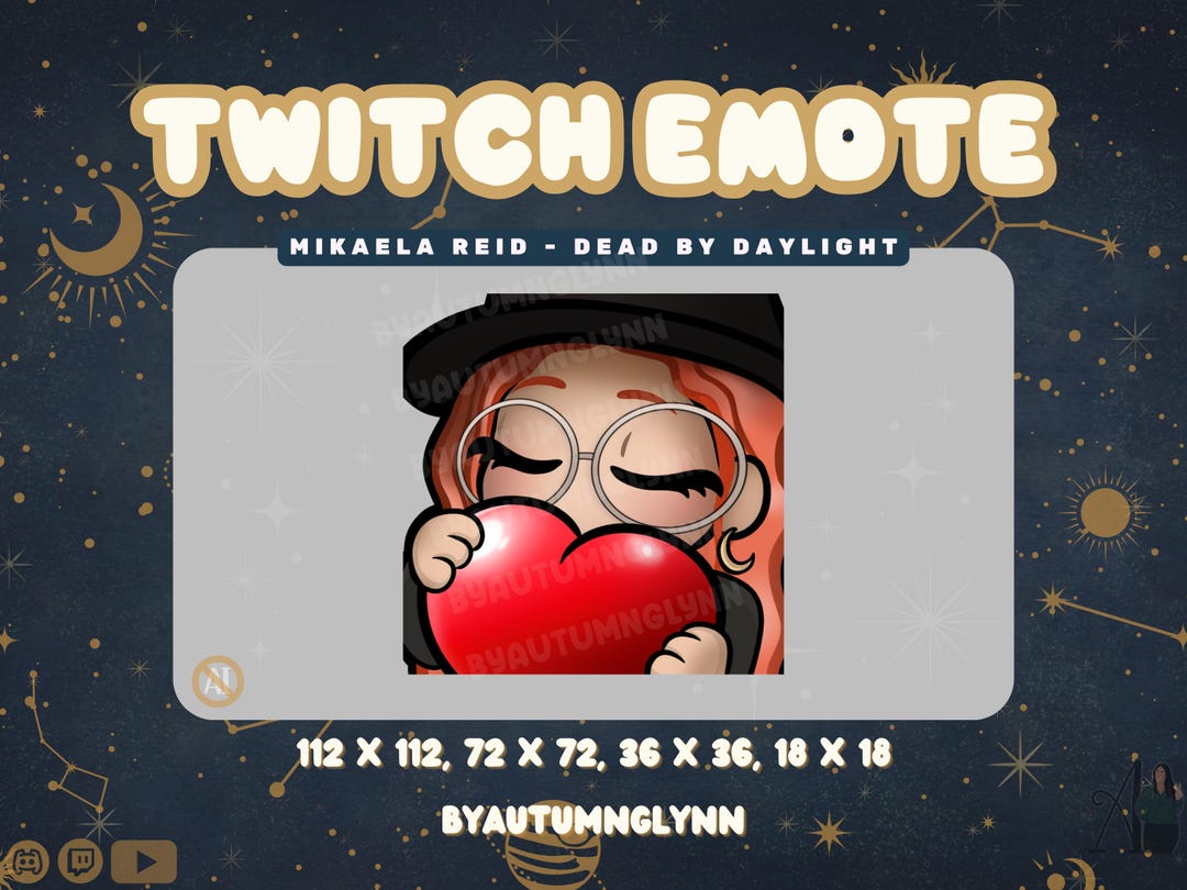 Cute Twitch Emote - Mikaela Love Emote - Dead by Daylight Emote | DBD ...