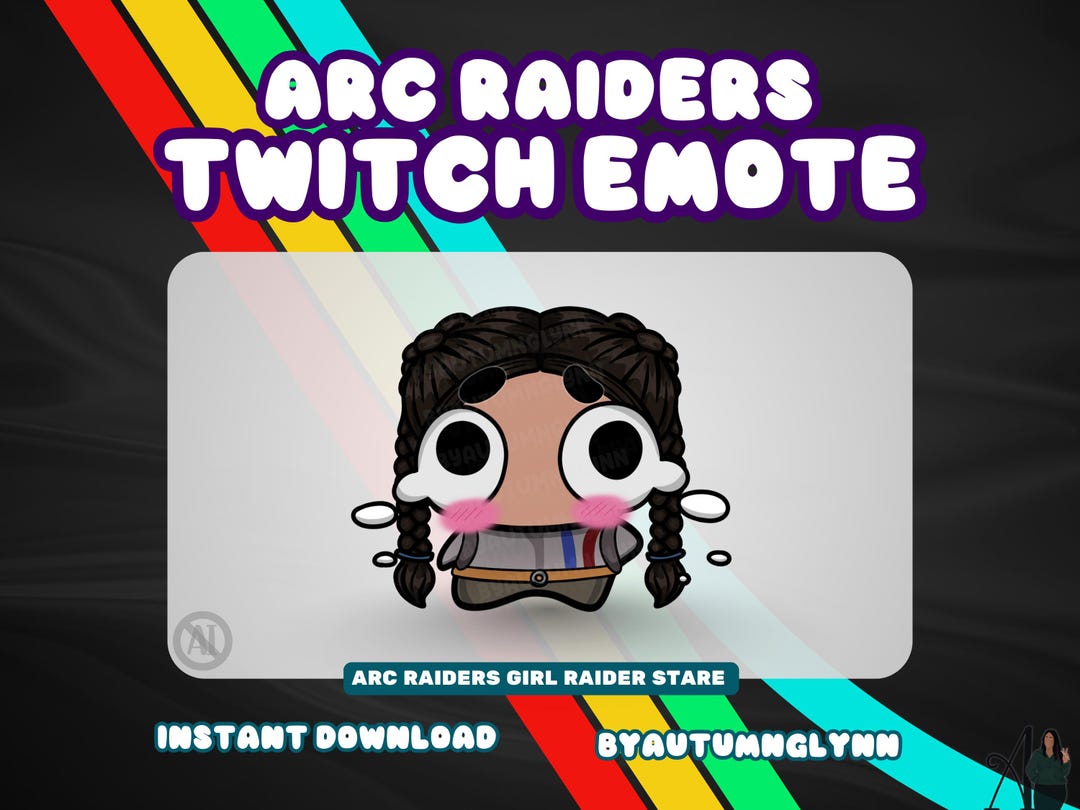 Arc Raiders Emote for Twitch | Cute Girly Raider Stare Emote (digital ...