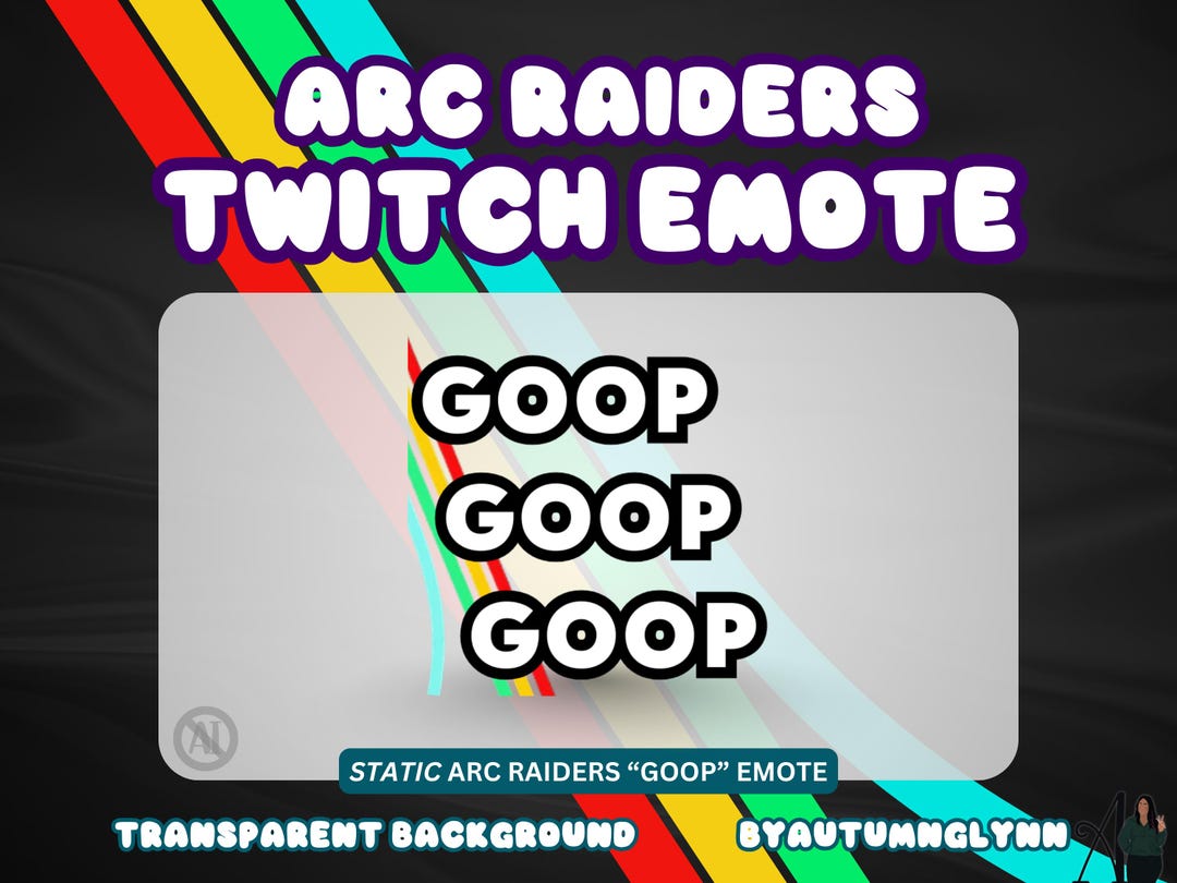 Arc Raiders GOOP Twitch Emote - Static GOOP Emote | Arc Meme Twitch ...