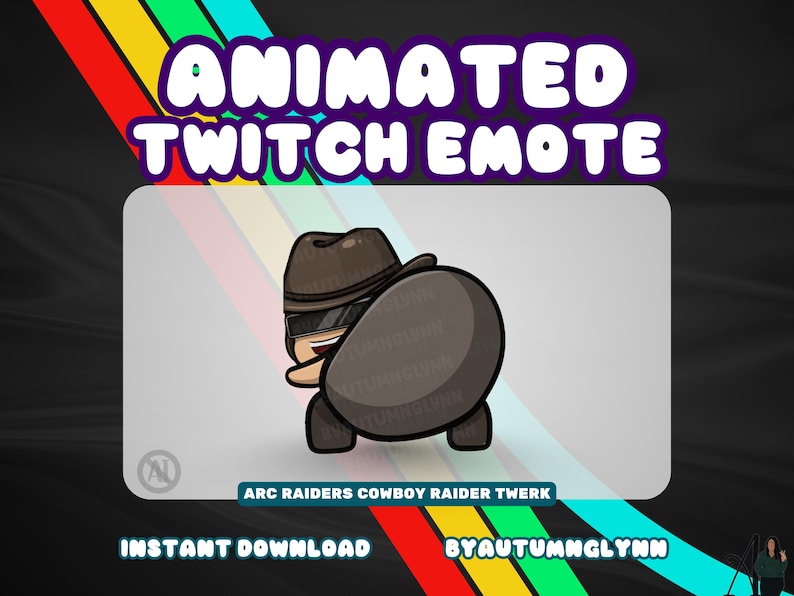 Animated Arc Raiders Emote for Twitch | Dancing Cowboy Raider | Twerk ...