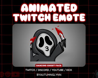 Animated Ghost Face Twitch Emote – Dancing Scream Emote - DBD / Dead by ...