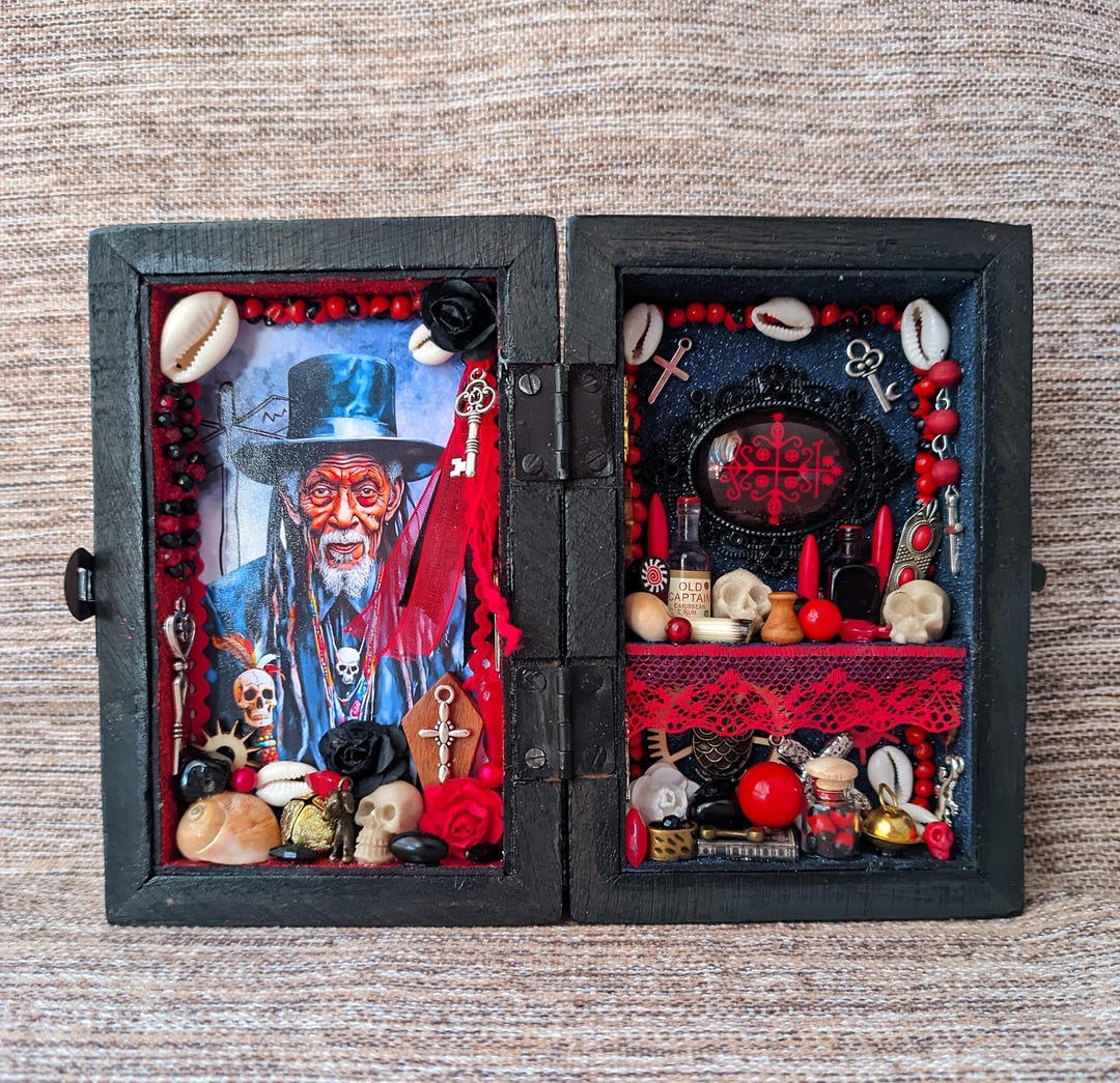 Altar De Viaje Papa Legba, Altar Rituales Vudu, Decoración Mística ...