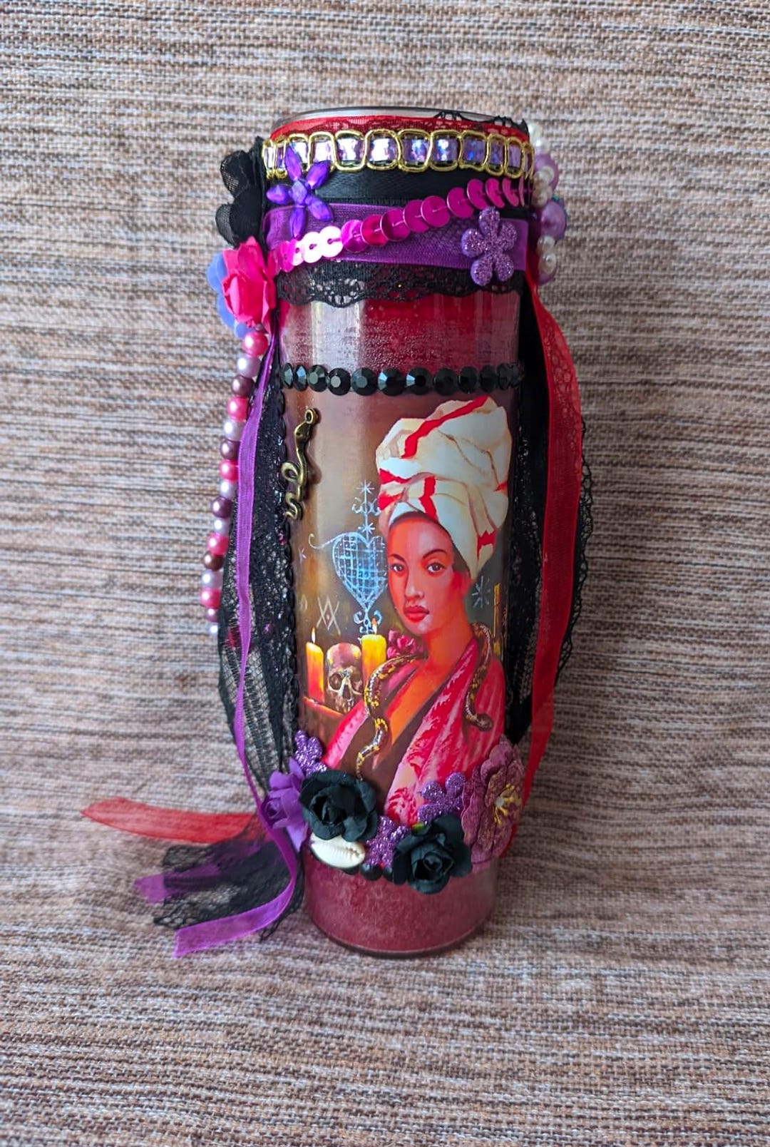 Vela Ritual Marie Laveau, Rituales Vudu, Decoracion Esoterica, Velas ...