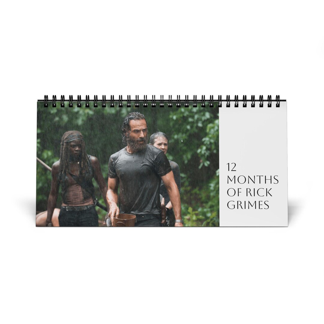 Rick Grimes Desktop Calendar 2025, Unique Desk Planner, Gift for Fans ...