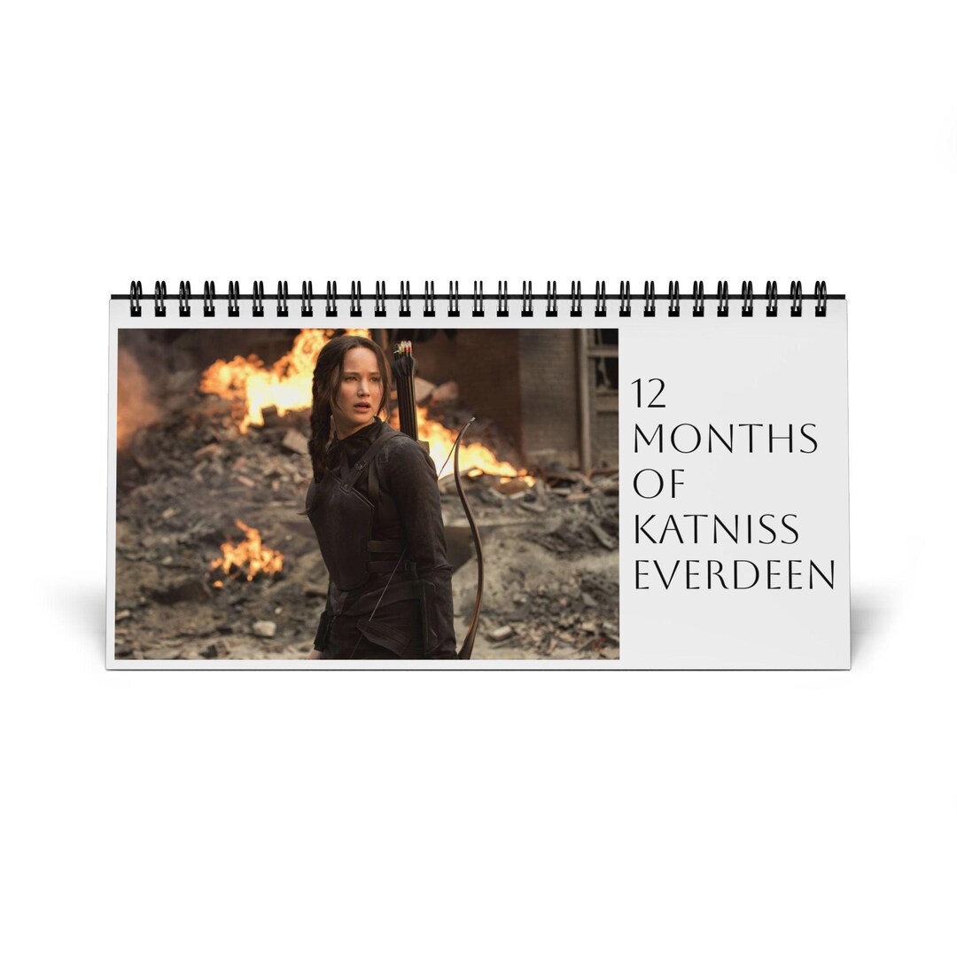 Fan Desktop Calendar 2025 12 Months of Katniss Everdeen, Great for ...