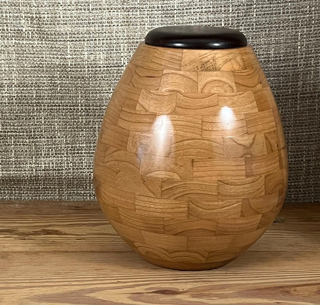 Wood Urn|cremation Urn|cherry Urn|urn for Human Ashes|full Size Urn ...