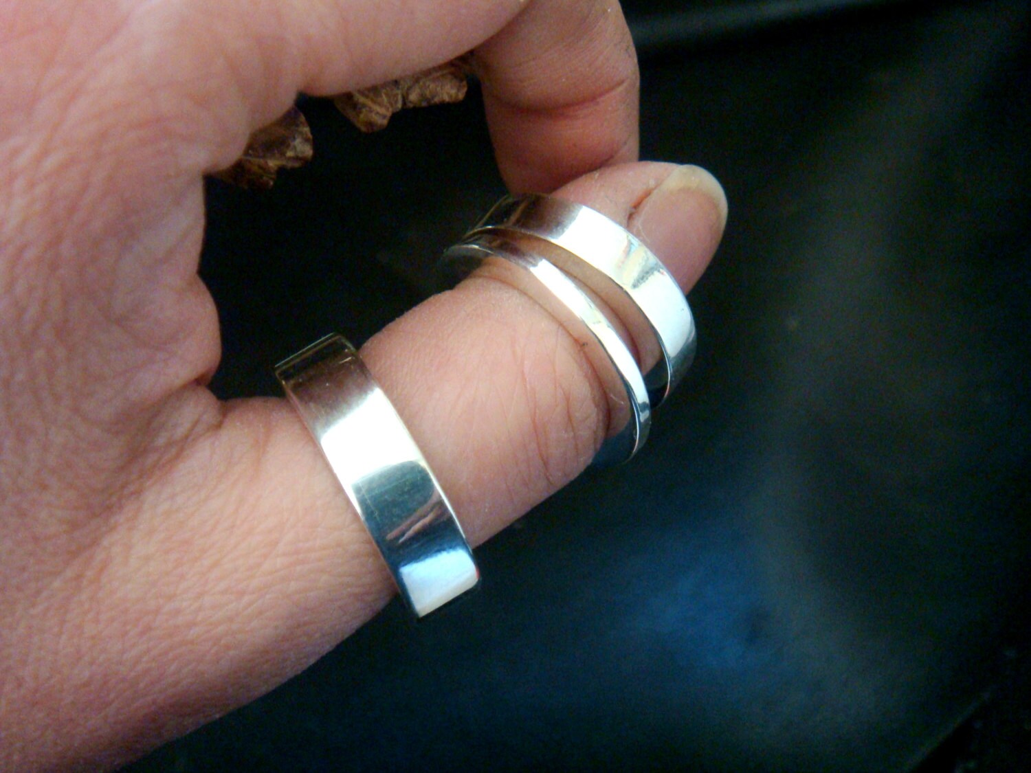 Heavy and Chunky Silver Ring 2mm 4mm 6mm Mens Wedding Band | Etsy