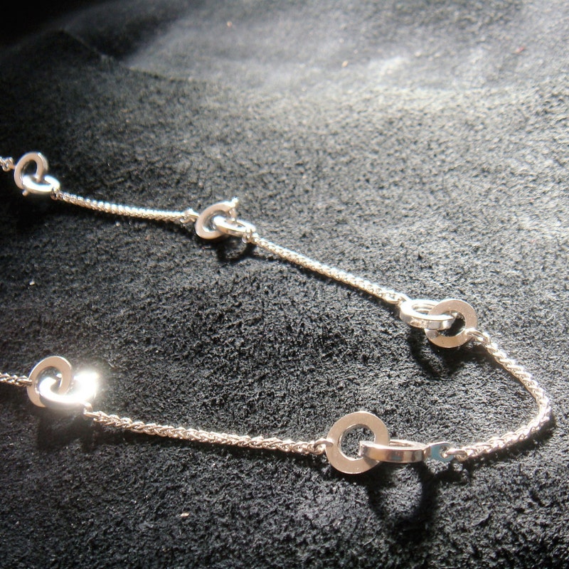 Long Silver Necklace - Etsy
