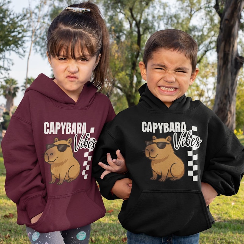 Capybara Youth Hoodies - Etsy