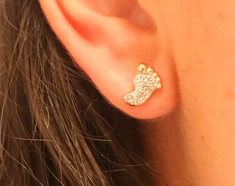 Feet earrings | Etsy