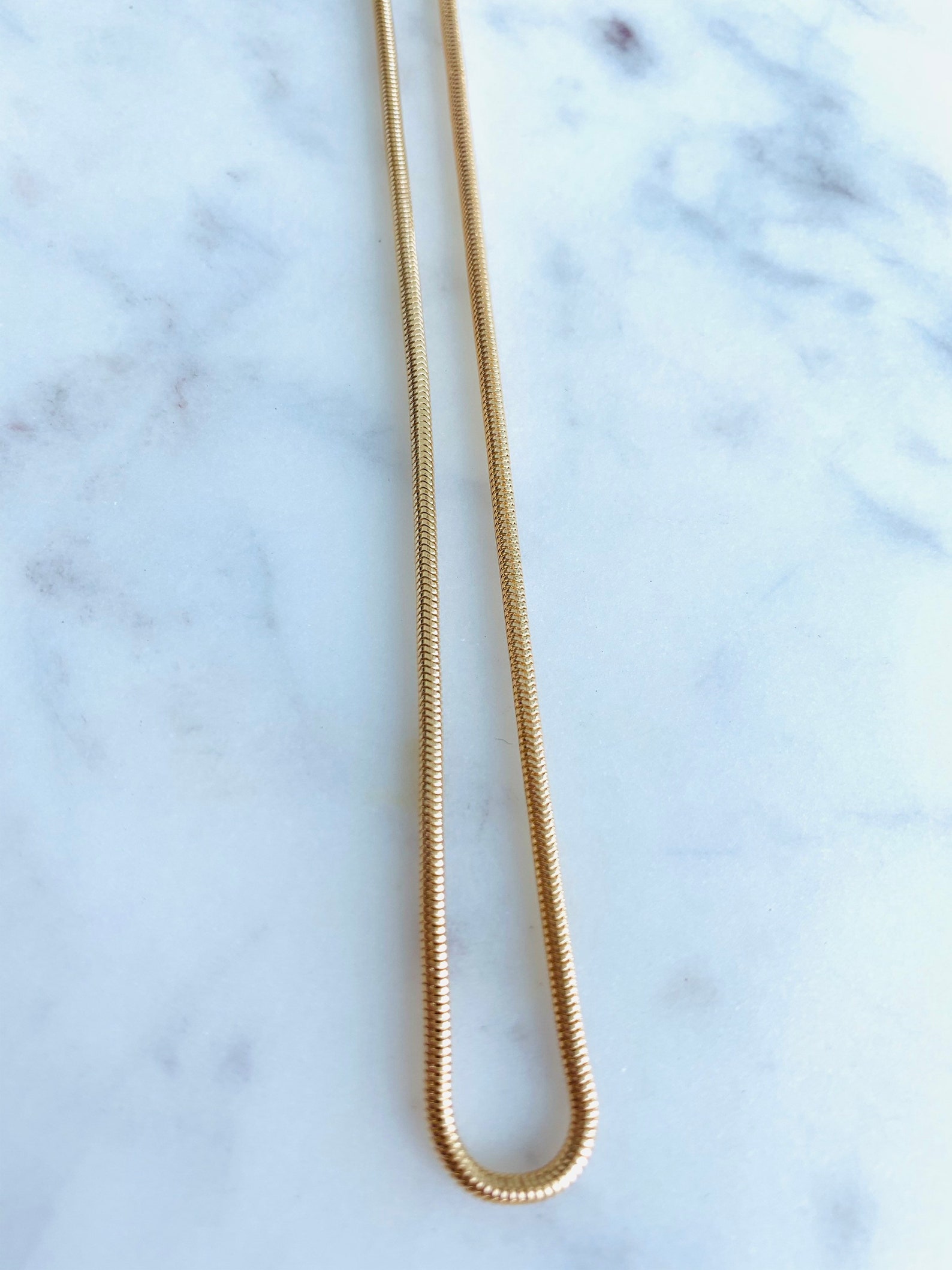 Snake Chain Womens Necklace Necklace for Women Gold Filled - Etsy