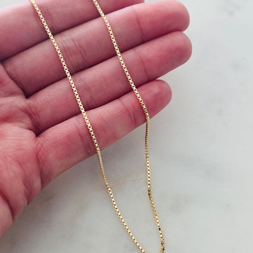 Box Chain Womens Necklace Necklace for Women Gold Filled - Etsy