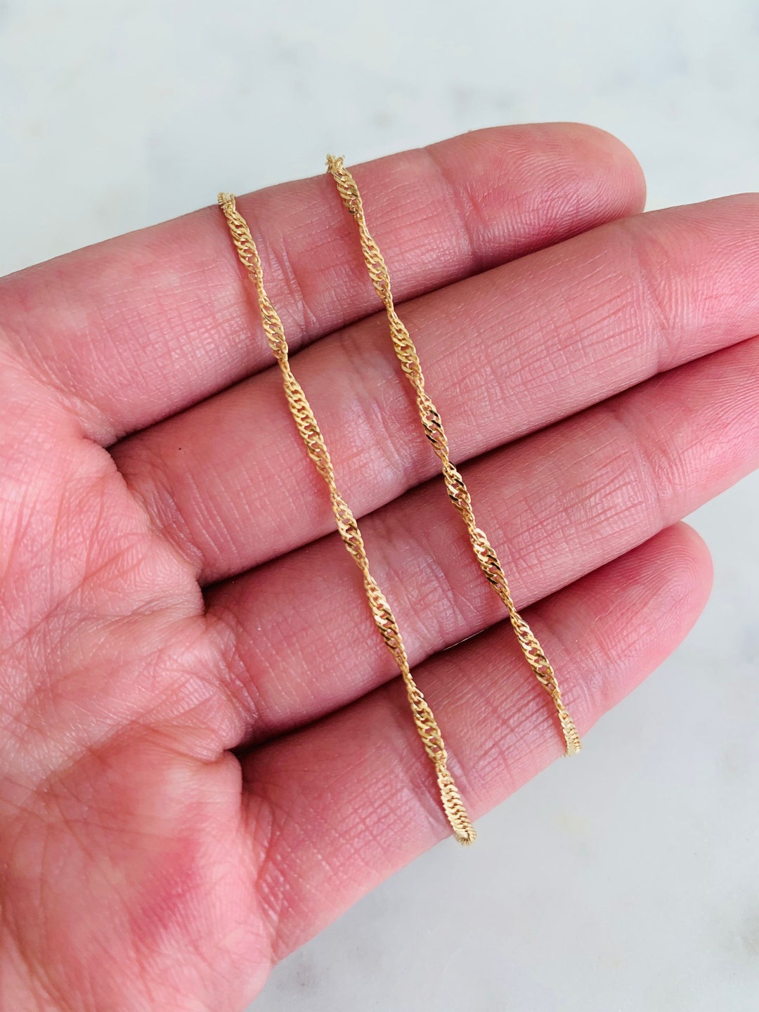 Womens Chain Singapore Chain Gold Filled Necklace Womens - Etsy