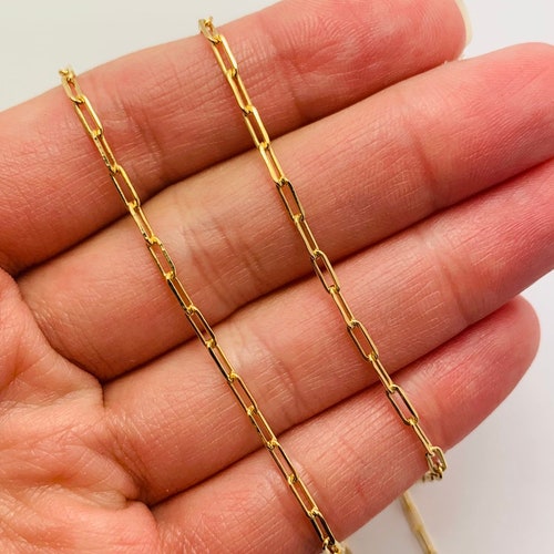 Dainty Gold Filled Cable Chain Necklace 14k Gold Filled - Etsy