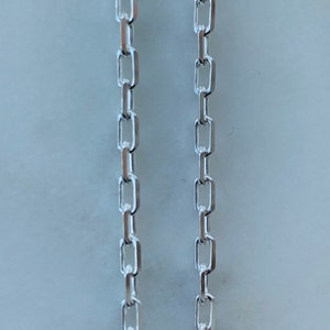 Men's Chain Cable Chain Sterling Silver Necklace Mens - Etsy