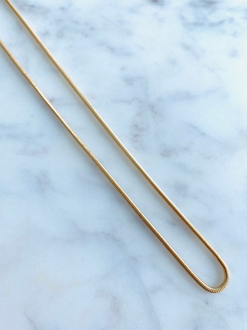 Snake Chain Womens Necklace Necklace for Women Gold Filled - Etsy