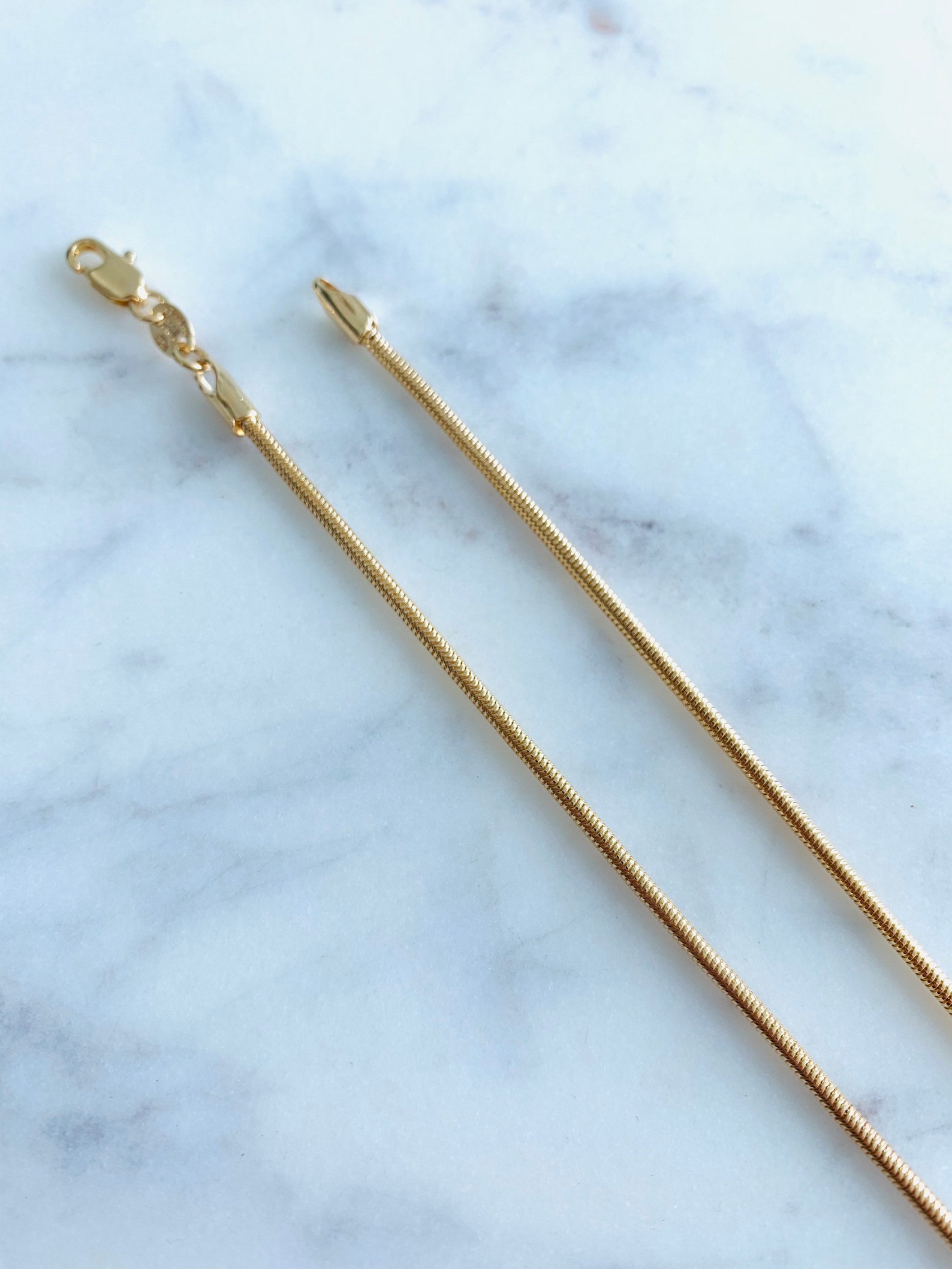 Snake Chain Womens Necklace Necklace for Women Gold Filled | Etsy