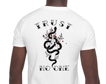 Trust No One Snake Tattoo - Etsy