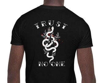 Trust No One Snake Tattoo - Etsy